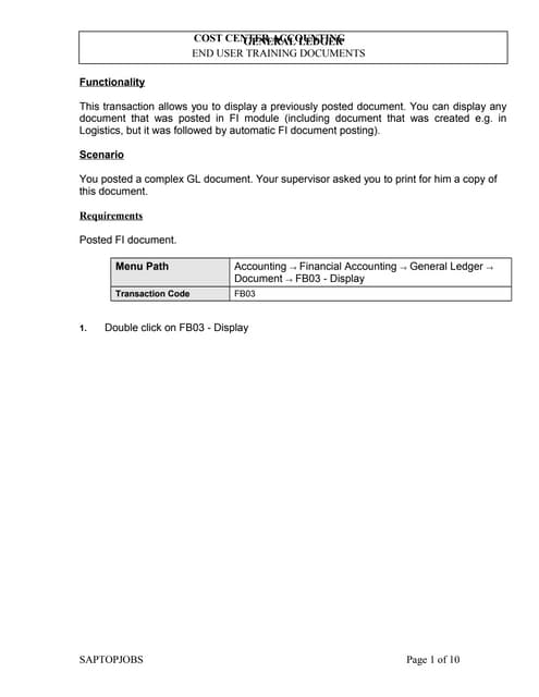 Fb50 posting gl document | DOC | Business | Business and Finance