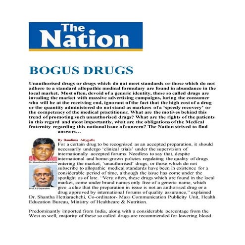 BOGUS DRUGS | DOCX