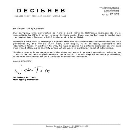 Decipher Reference | PDF