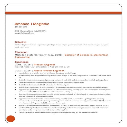 Amanda Resume pdf | PDF