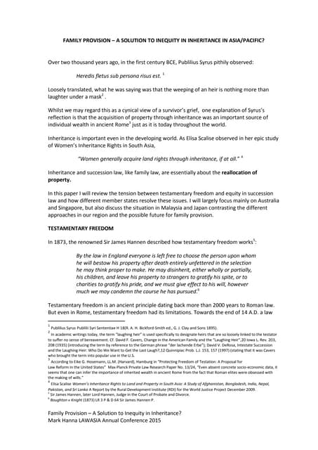 Law of succession-Notes for students studying law | DOC | Life ...