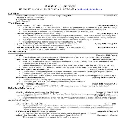 Resume Austin Jurado | PDF
