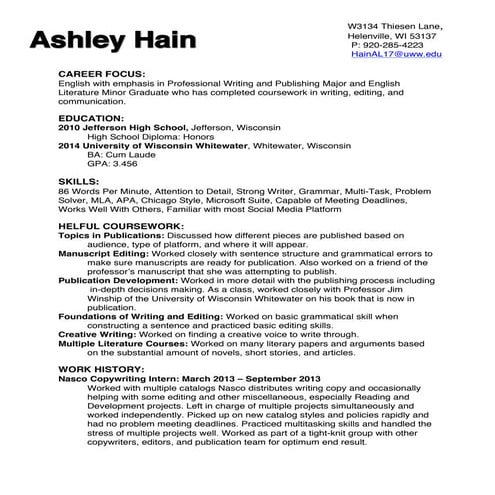 Nicole Kerwin Resume | PDF