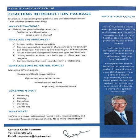 Coaching Promotion Brochure ( Final ) | PDF