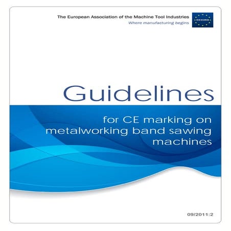 CECIMO guidelines CE marking band sawing machines ENG | PDF
