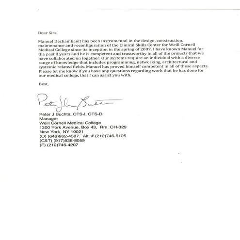 Cornell Letter of Reference | PDF