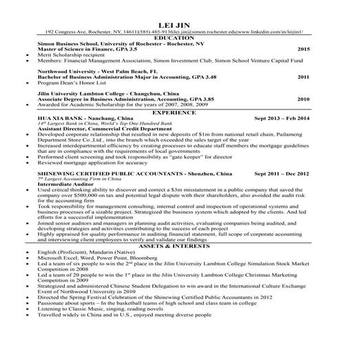 Mengyang Wang Resume | PDF