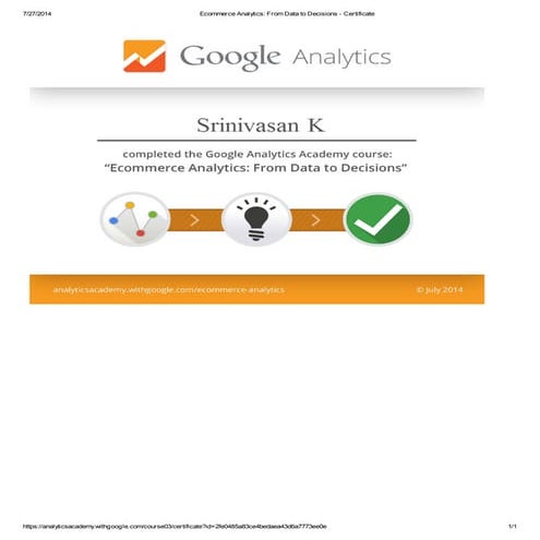 Ecommerce Analytics | PDF | Web Development | Internet