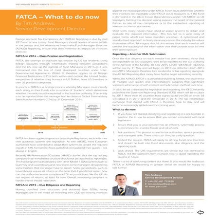 FATCA - What to Do Now | PDF