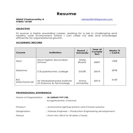 Updated Resume 2015 | PDF
