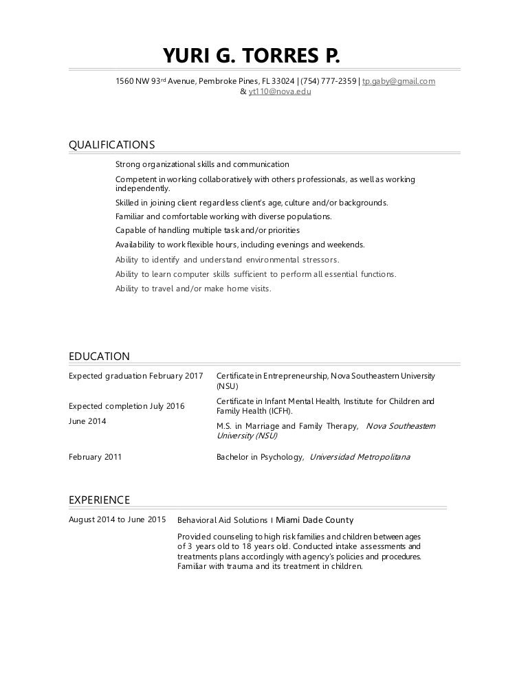 Yuri G. Torres P. Resume-2016