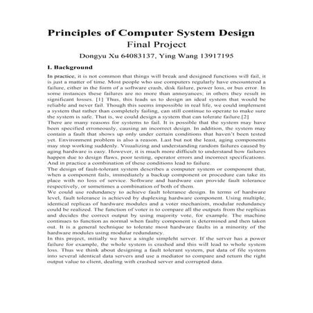 Principles of Computer System Design | PDF