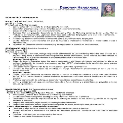 DEBORAH HERNANDEZ CV OCT 2015 | DOC
