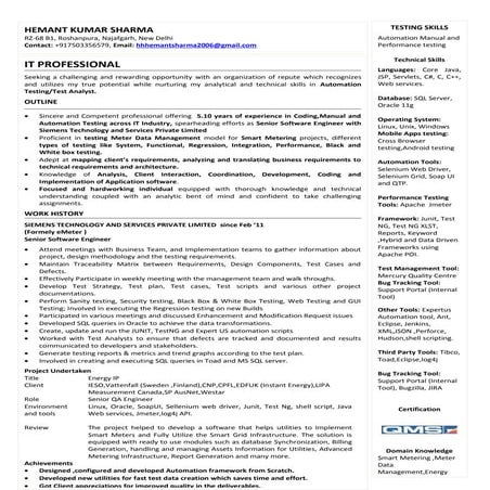 Oracle Programmer Resume | PDF