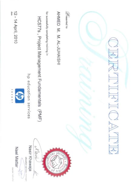 CDCP certificate | PDF