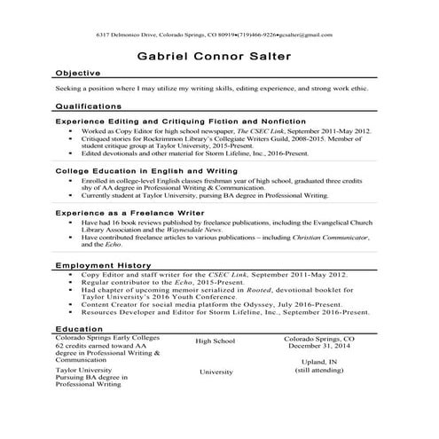 Resume_GCSalter | PDF