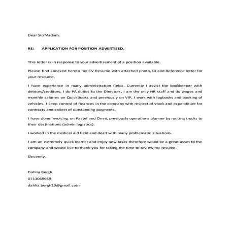 Cover Letter COA | DOC