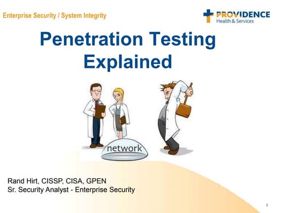 Introduction to penetration testing | PPTX