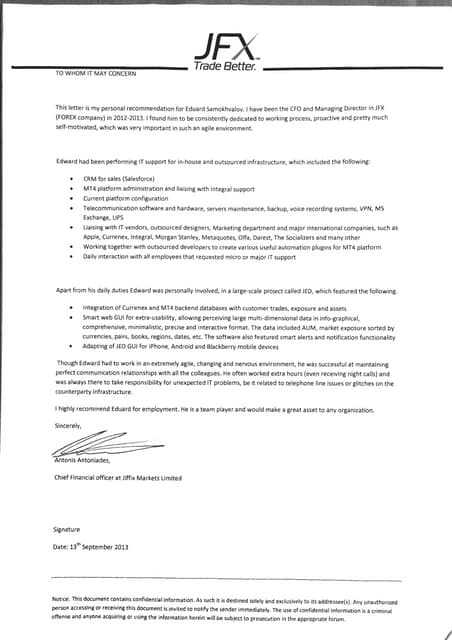 Swissquote Work Certificate | PDF