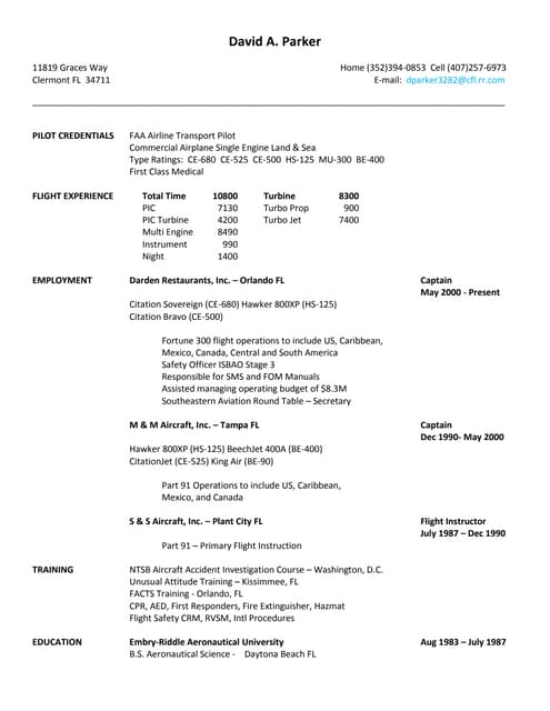 David resume Word Doc | PDF