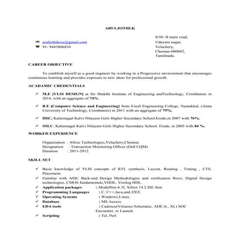 ARUL-RESUME | DOC