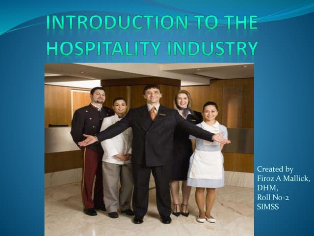 Hospitality and Tourism Managemnt | PPTX | Hospitality Industry ...