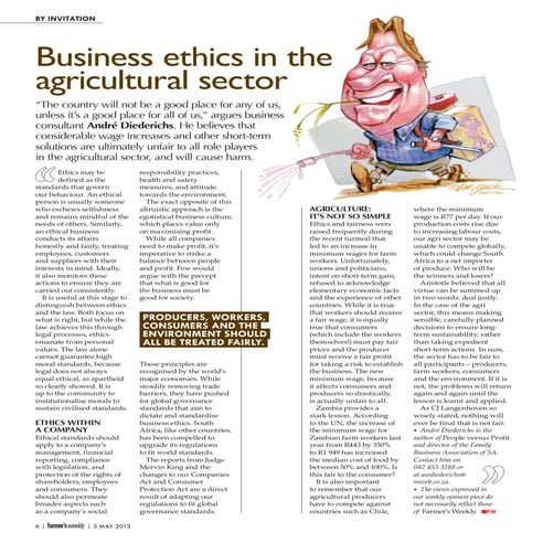 farmers weekly article | PDF | Agriculture | Industries