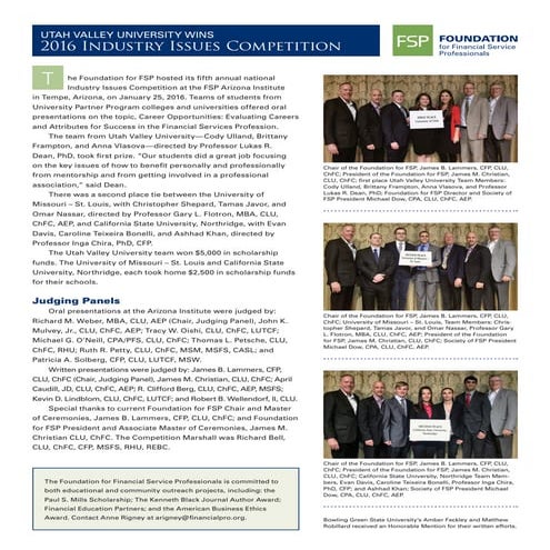 FSP Competition | PDF