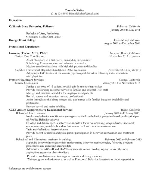 MHenry Coca-ColaCareer Resume | PDF