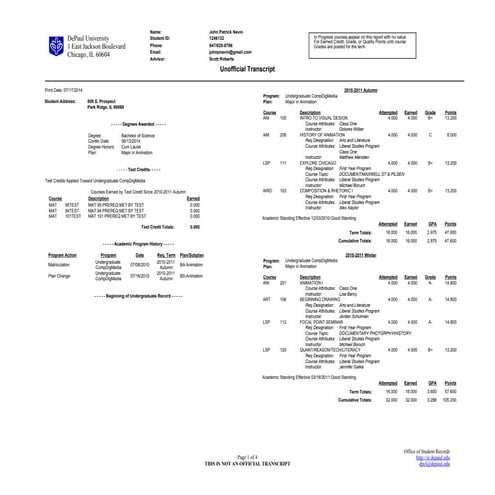 JP Navin Transcript | PDF
