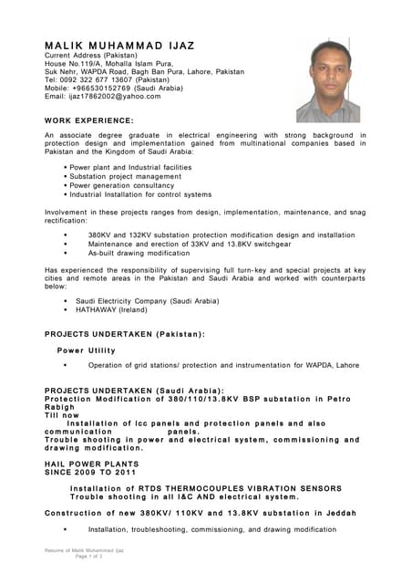 Resume atta s rao ETO | PDF