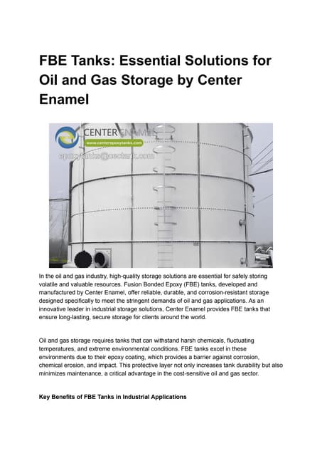 Fusion Bonded Epoxy Tanks A Superior Solution for Crude Oil Storage.doc