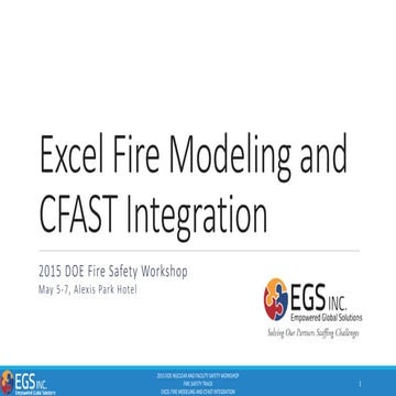 Excel Fire Modeling and CFAST Integration_Handout | PDF
