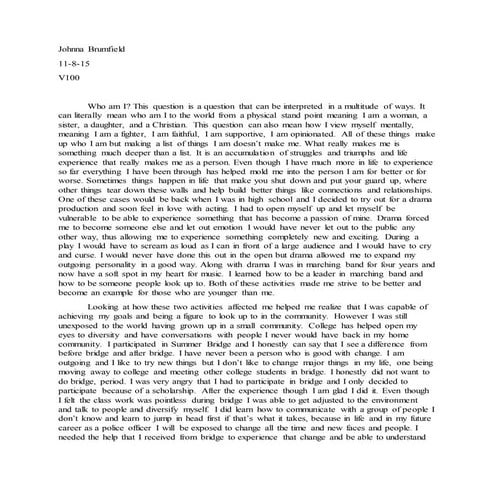 Johnna Brumfield about me | DOCX