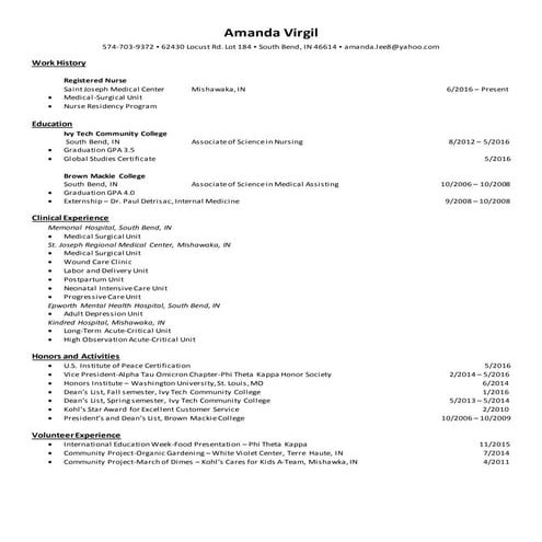 Amanda Resume | PDF