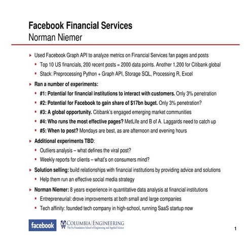 FB financial services | PDF