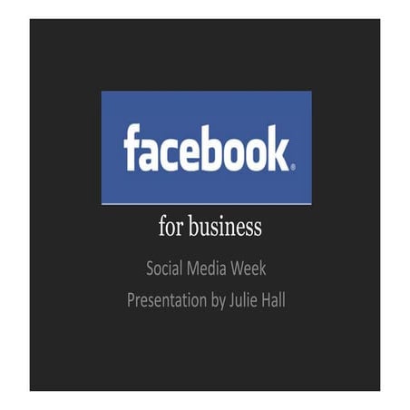 Facebook for business | PDF