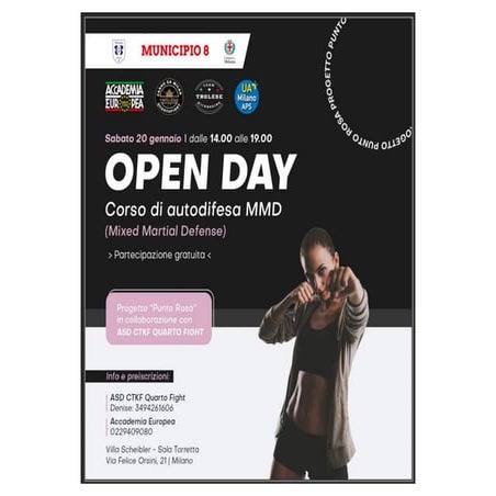Open day Punto Rosa Corso di autodifesa femminile | PDF