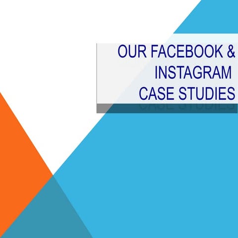 Facebook & Instagram Advertising Case Study Examples | PPT