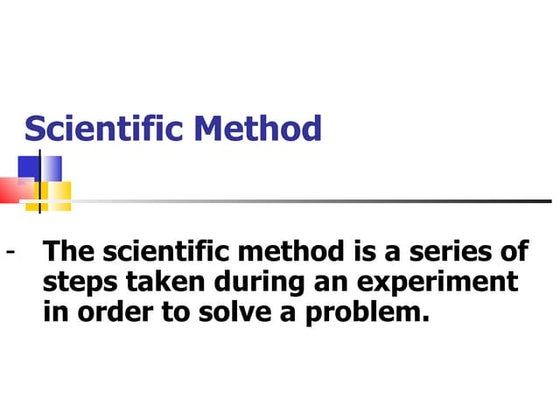 Scientific Method | PPT
