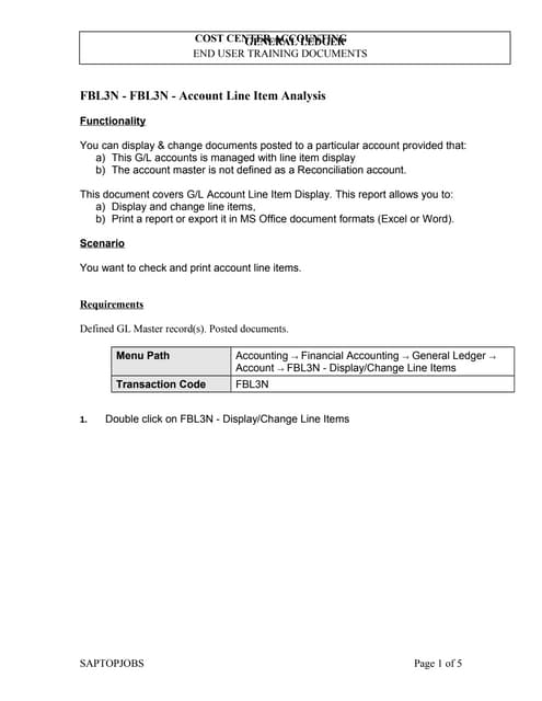 F 13 Gl Account Automatic Clearing Doc