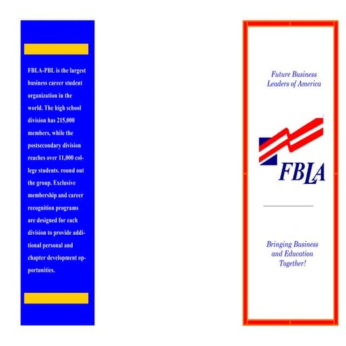 FBLA Brochure | PDF