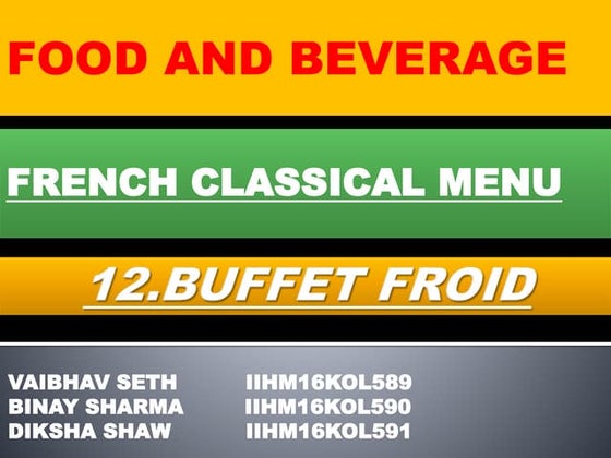 17 French classical menu with description | PPT