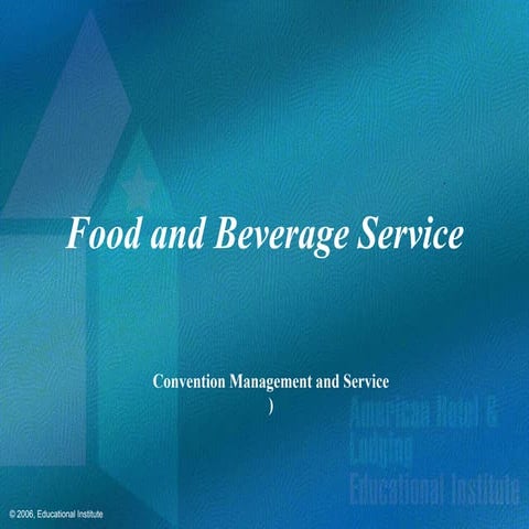 F&B Service | PPT