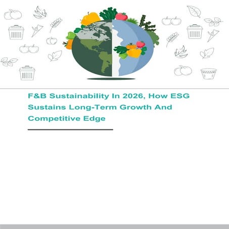 F&B Sustainability How ESG Sustains Long-Term Growth And Competitive ...