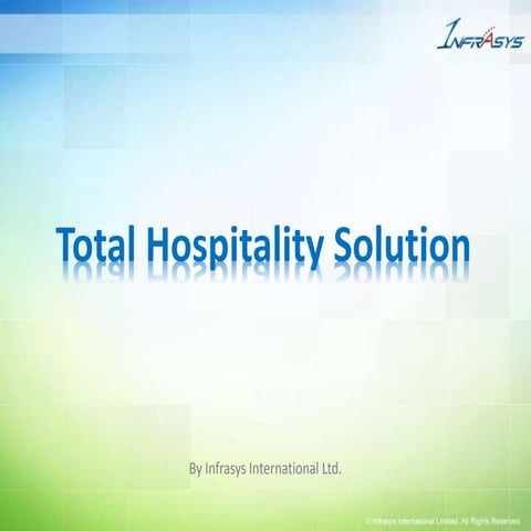 Infrasys F&B Total Solution (May 2013) | PPTX