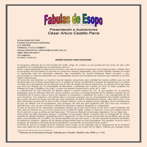 Fábulas de esopo | PDF