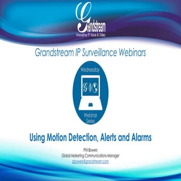 Motion detection alerts alarms | PPT