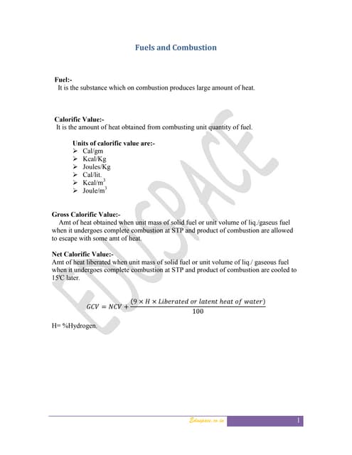 Calorific Value | PPTX