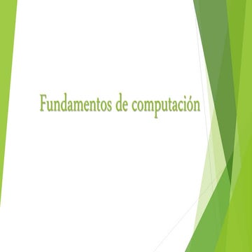 Fundamentos de computación | PPTX